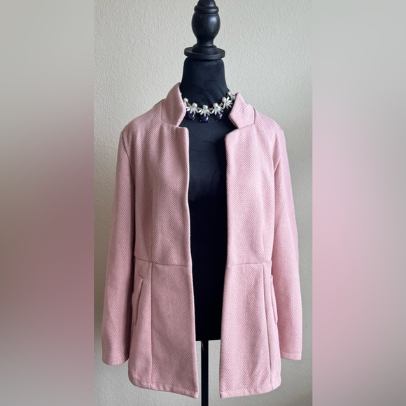 SHEIN | Jackets & Coats | Shein Light Pink Womens Blazer | Poshmark